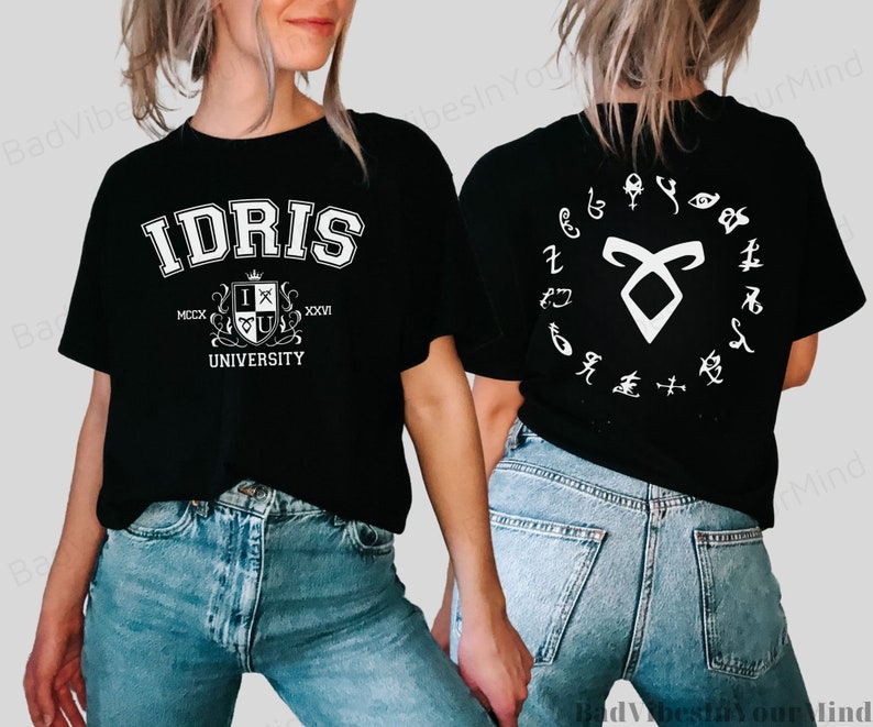 Idris University Sweatshirt Shirt, Shadow, Bookish Shirt, City of Bones ...