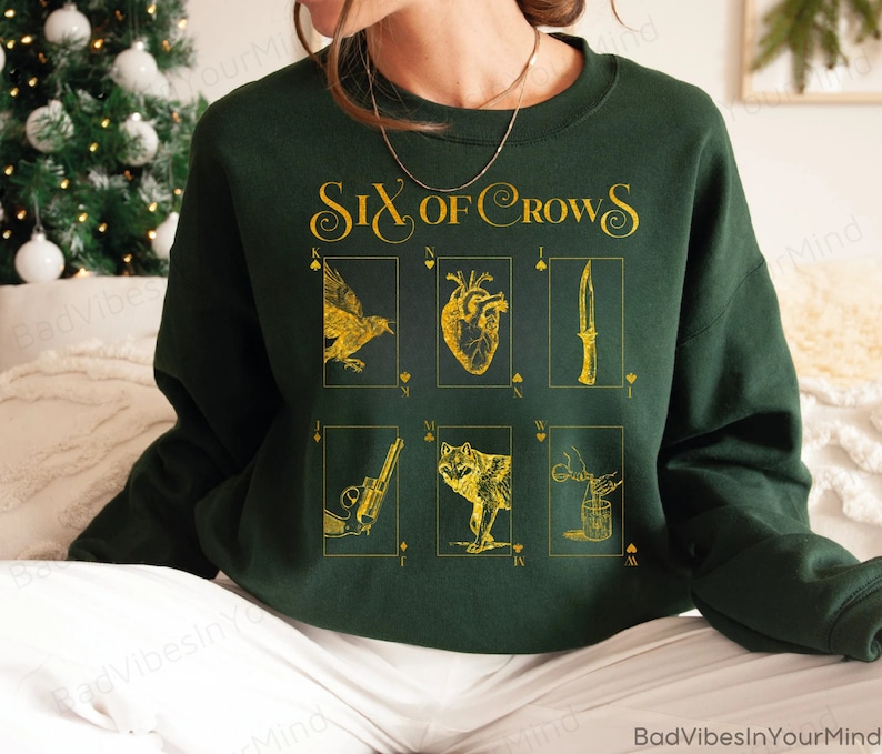 Six of Crows Sweatshirt, Kaz Brekker Shirt, Crooked Kingdom, Book ...