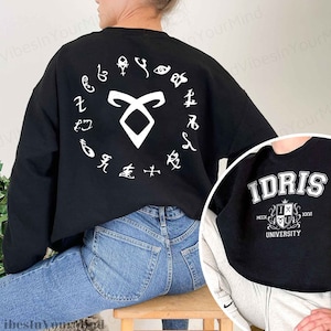 Idris University Sweatshirt Shirt, Shadow, Bookish Shirt, City of Bones ...
