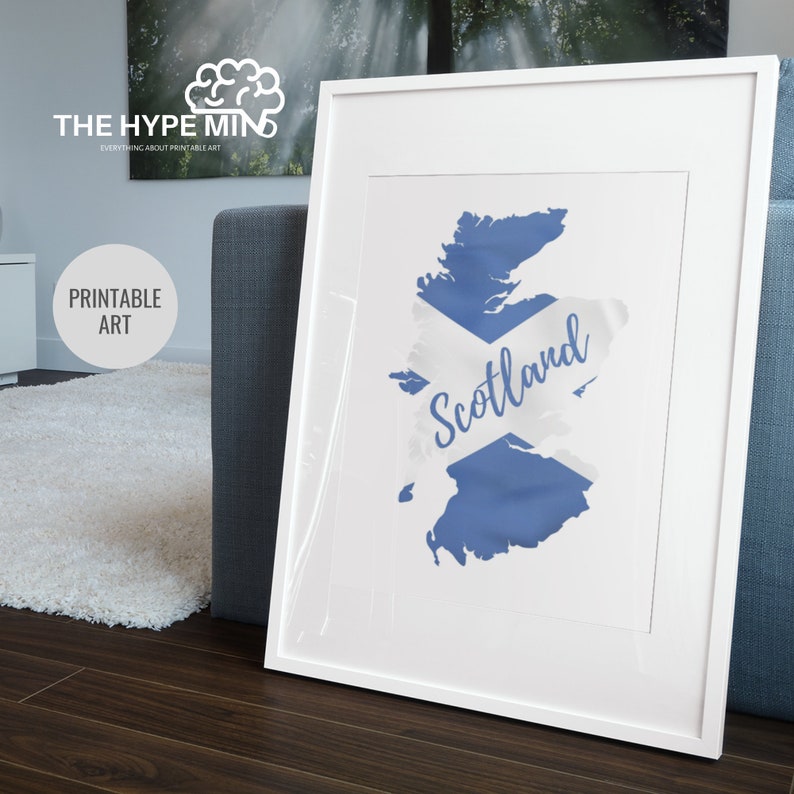 Printable Scotland Map With Cities (digital Download) - Etsy