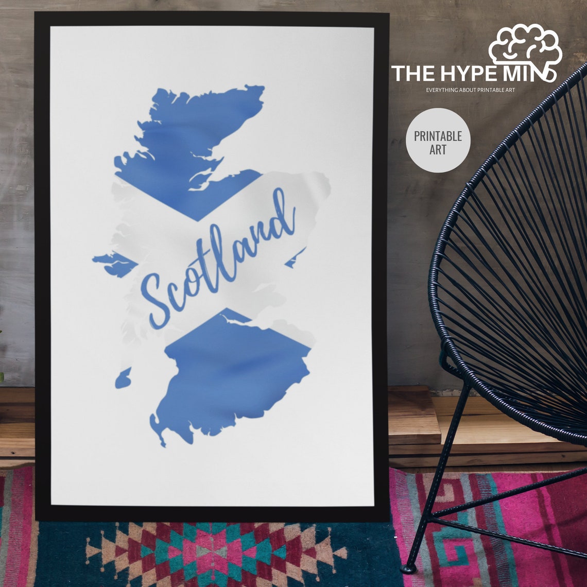 Printable Scotland Map, Scotland Map Digital Download, Scotland Travel ...