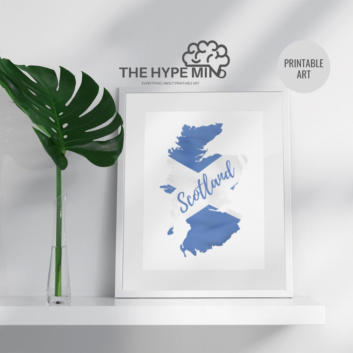 Printable Scotland Map, Scotland Map Digital Download, Scotland Travel ...