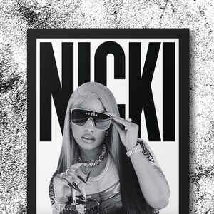 Nicki Minaj Framed Vertical Poster, Nicki Minaj Wall Art, Nicki Minaj ...