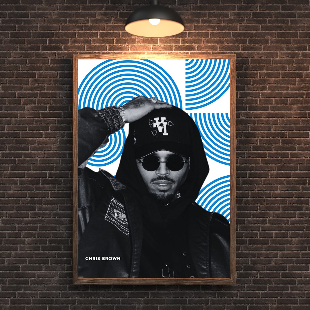 Chris Brown Poster, Framed Vertical Poster, Chris Brown Wall Art - Etsy