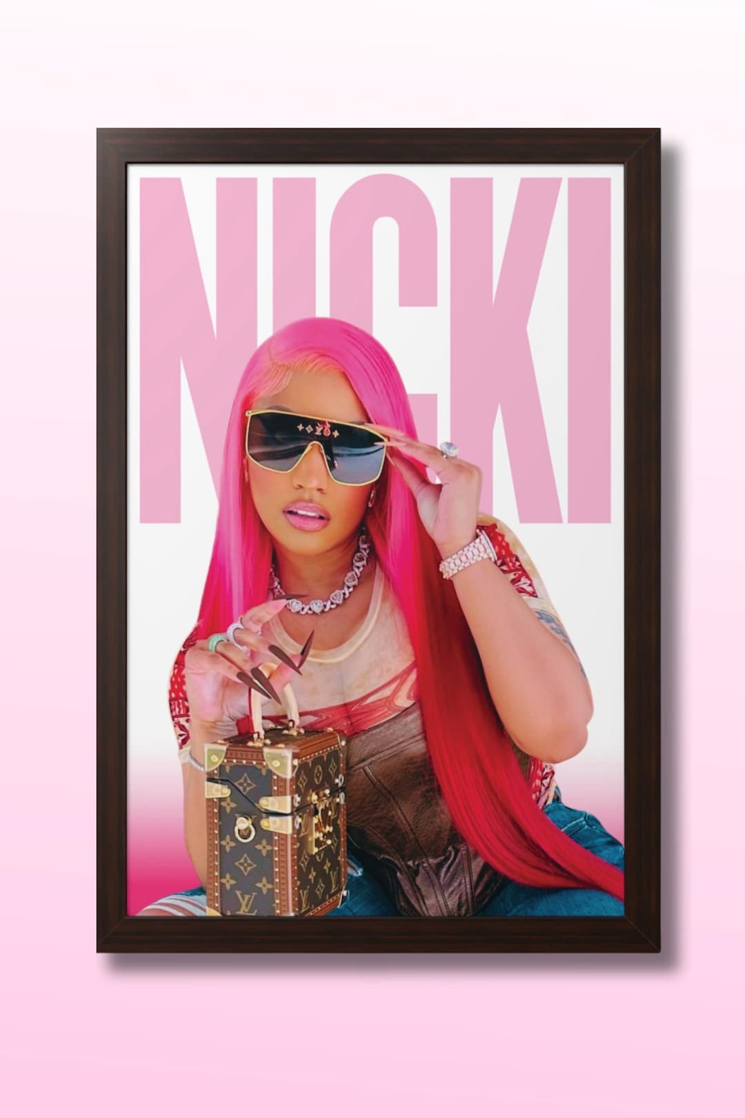 Nicki Minaj Framed Vertical Poster, Nicki Minaj Wall Art, Nicki Minaj ...