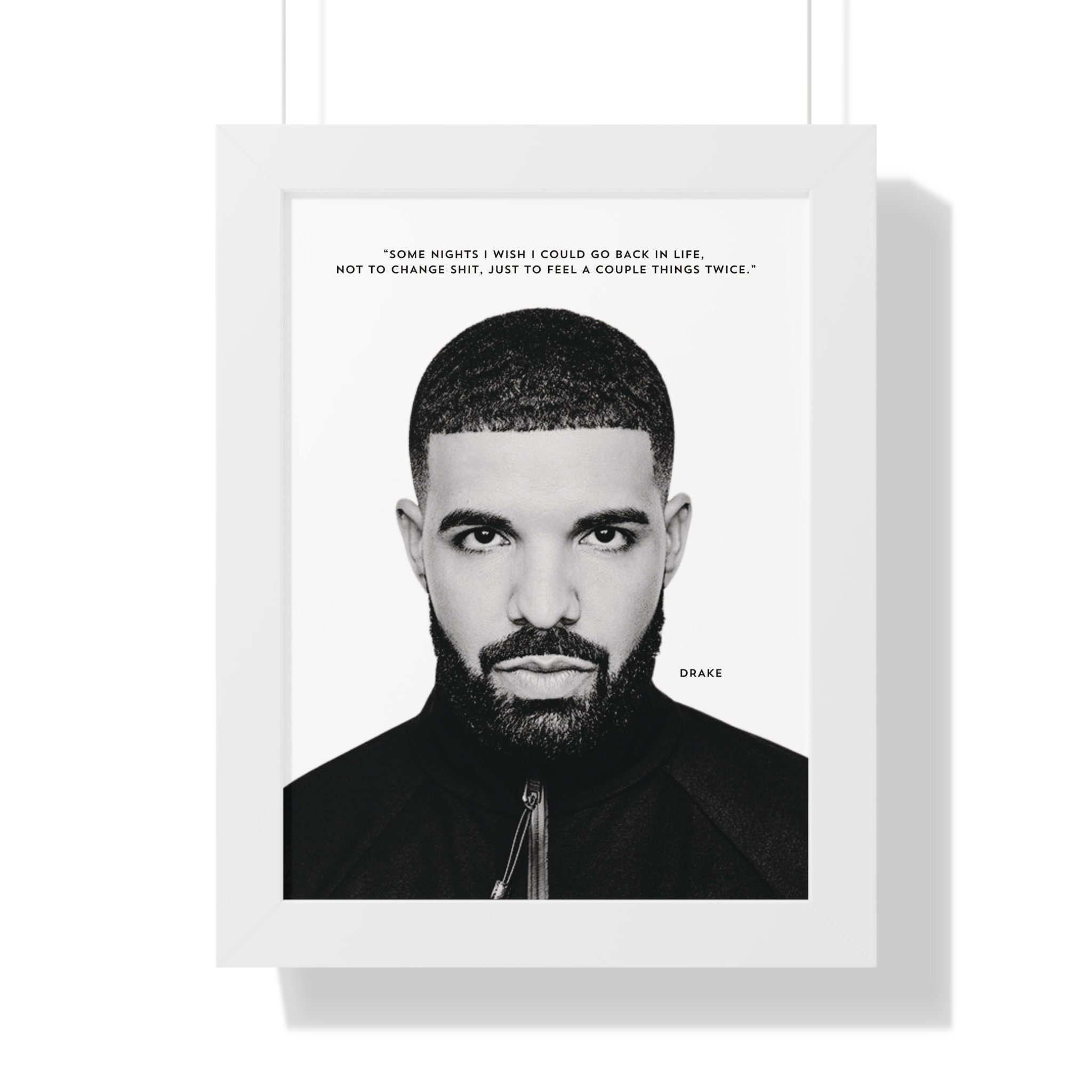 Drake Posters, Framed Vertical Poster, Drake Lyrics - Etsy