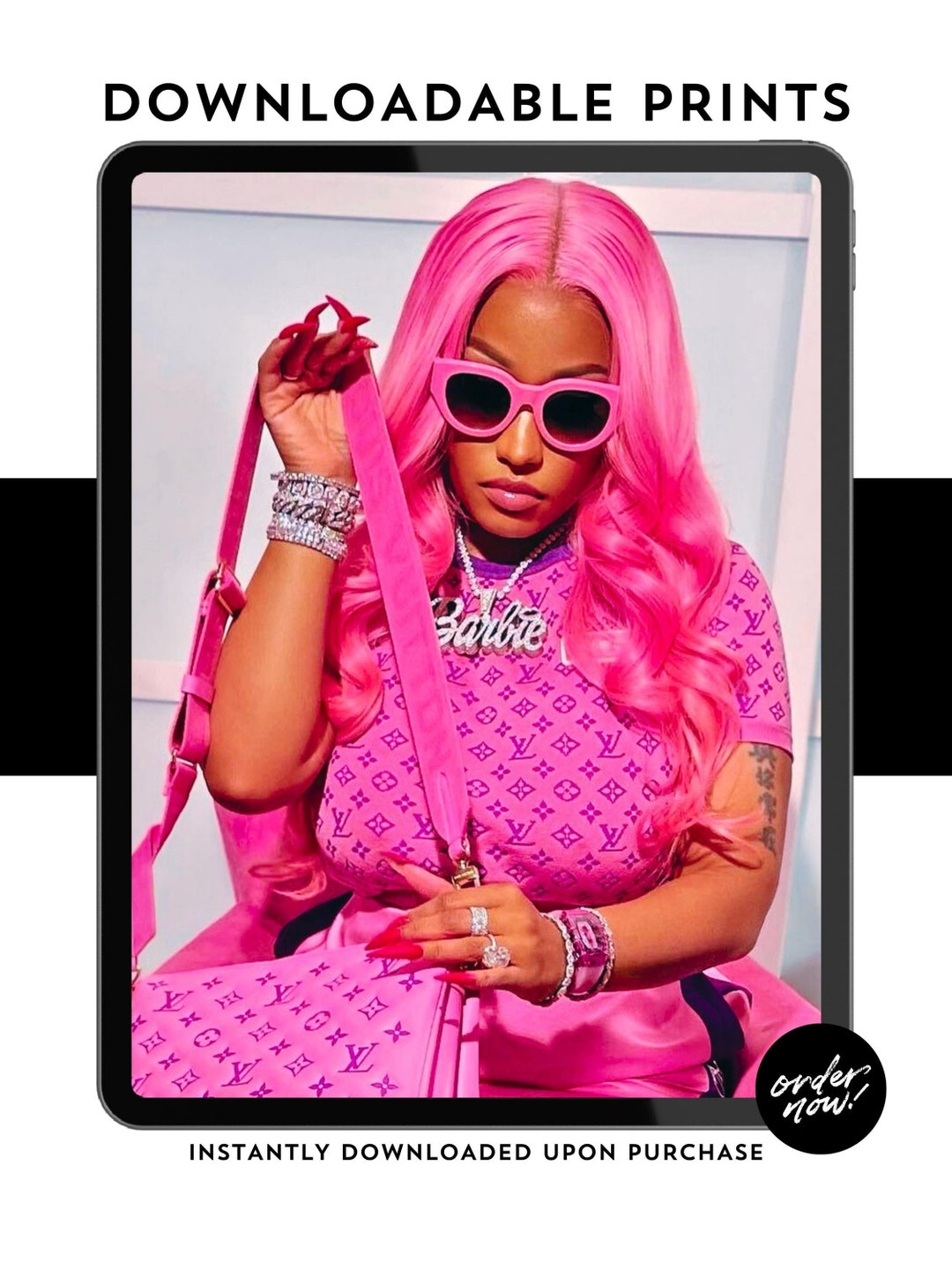Nicki Minaj Downloadable Digital Print, Nicki Minaj Wall Art, Printable ...