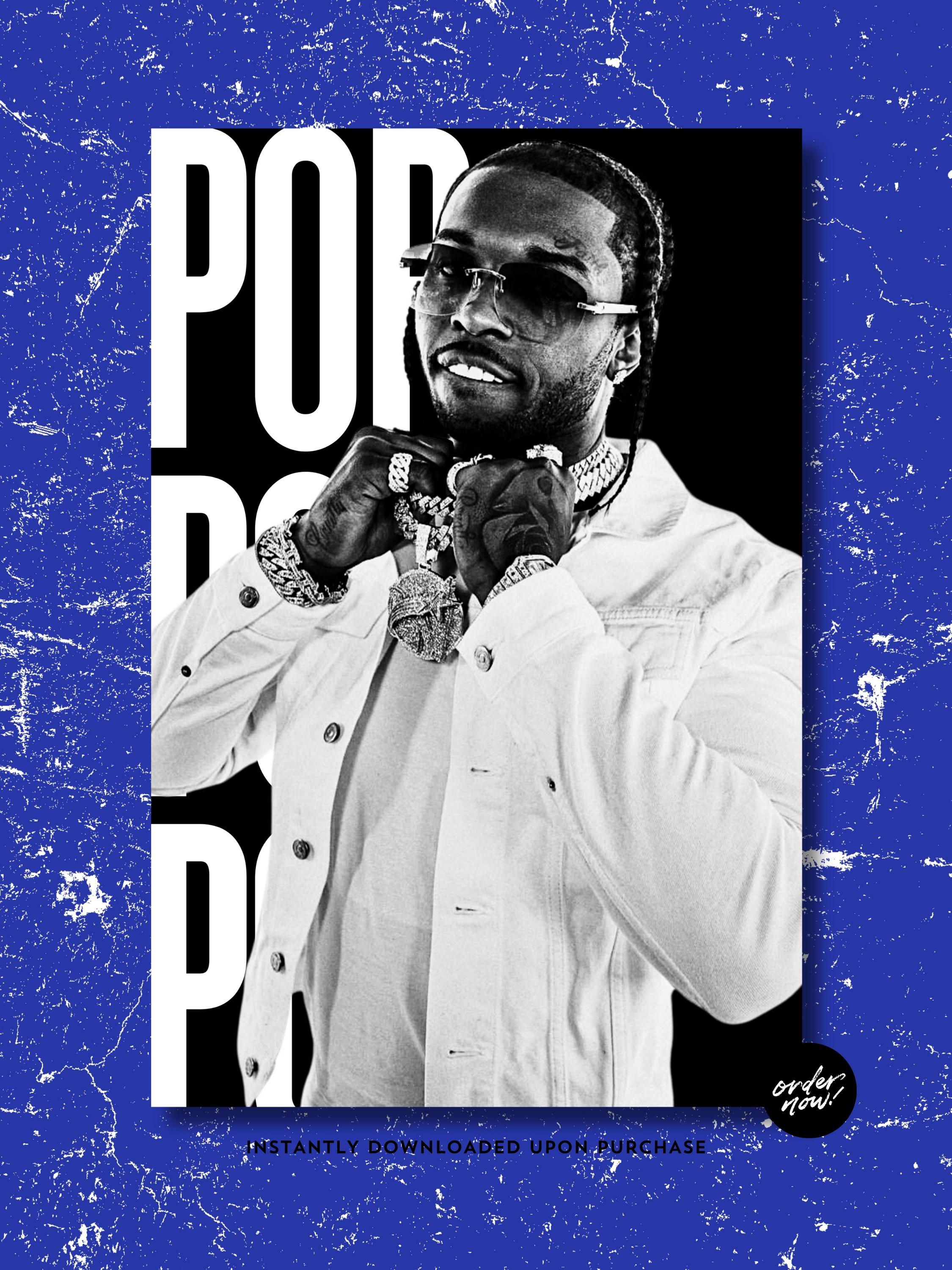 Pop Smoke Downloadable Digital Print, Pop Smoke Wall Art, Printable ...