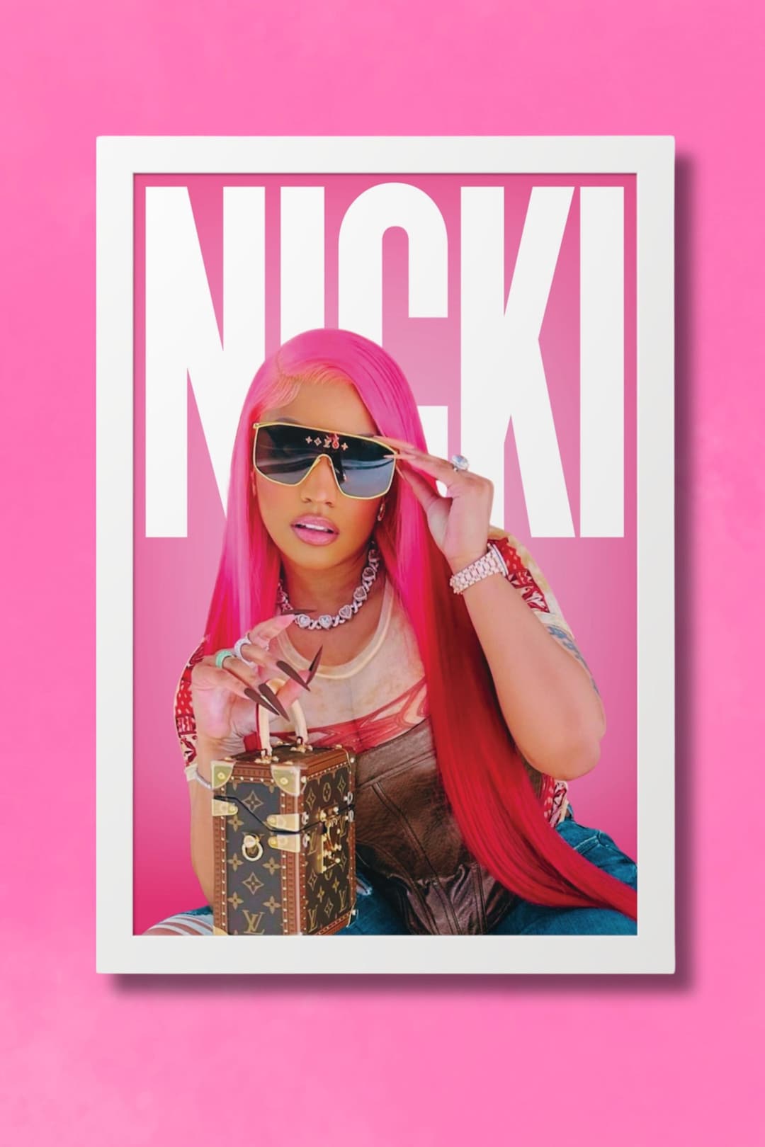 Nicki Minaj Framed Vertical Poster, Nicki Minaj Wall Art, Nicki Minaj ...