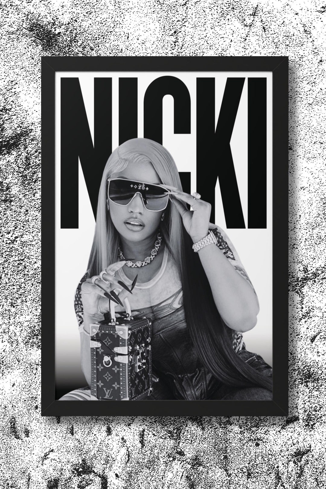 Nicki Minaj Framed Vertical Poster, Nicki Minaj Wall Art, Nicki Minaj ...