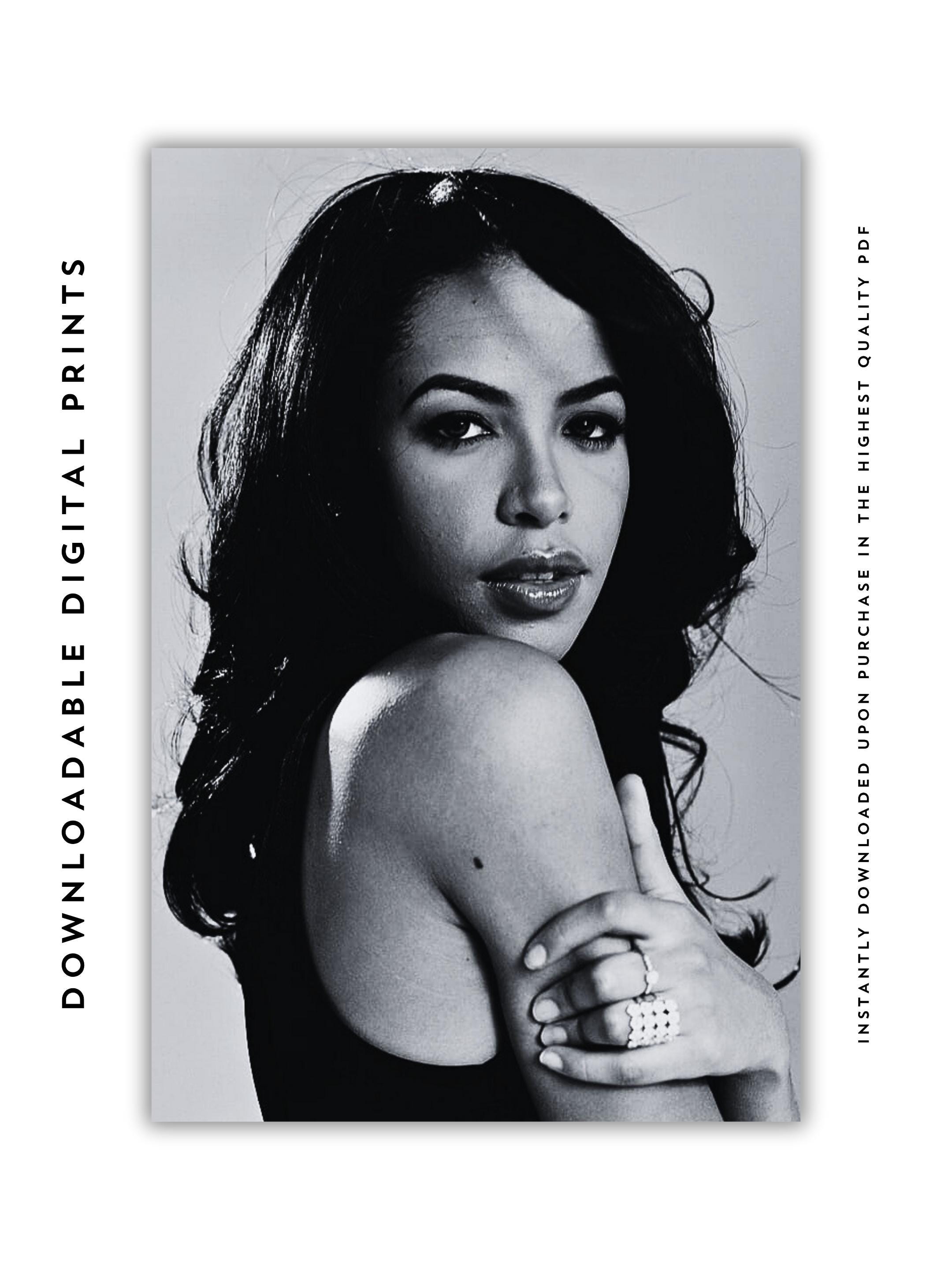 Aaliyah: Downloadable Wall Art Poster (5 PDF Sizes Included) - Etsy
