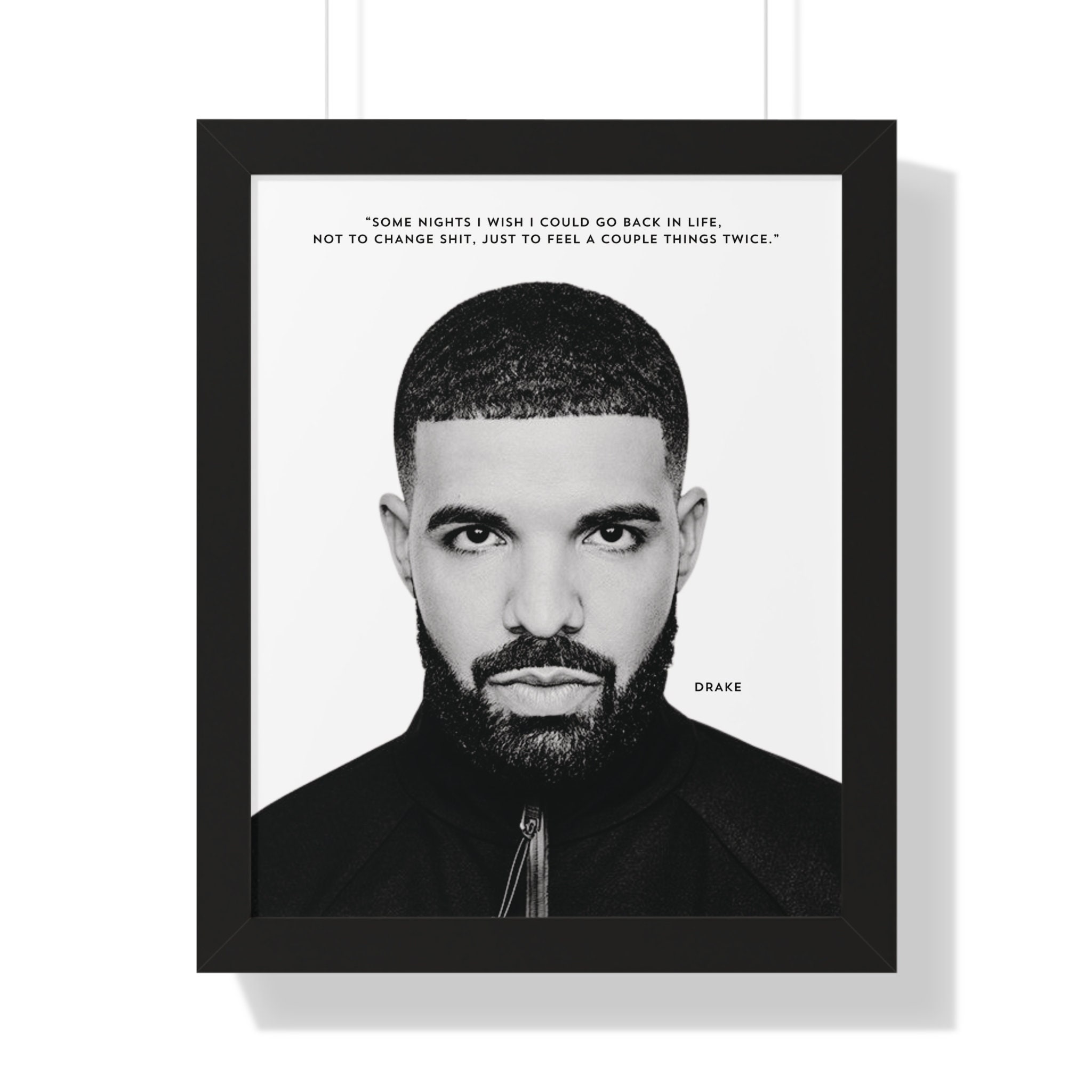 Drake Posters, Framed Vertical Poster, Drake Lyrics - Etsy