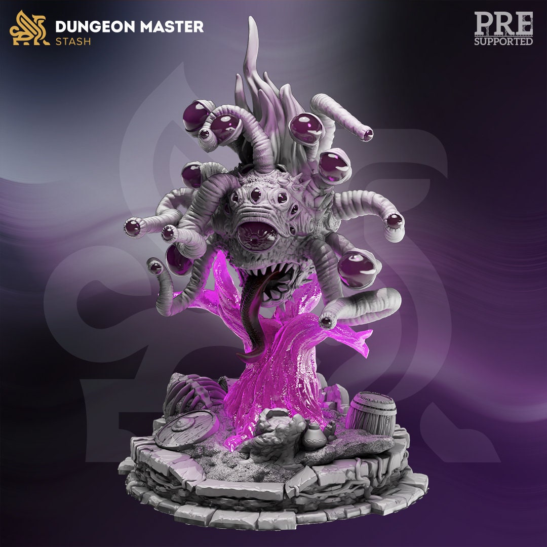 Beholder Monster Boss D&D Pathfinder Player NPC Dmstash Unpainted 3d ...