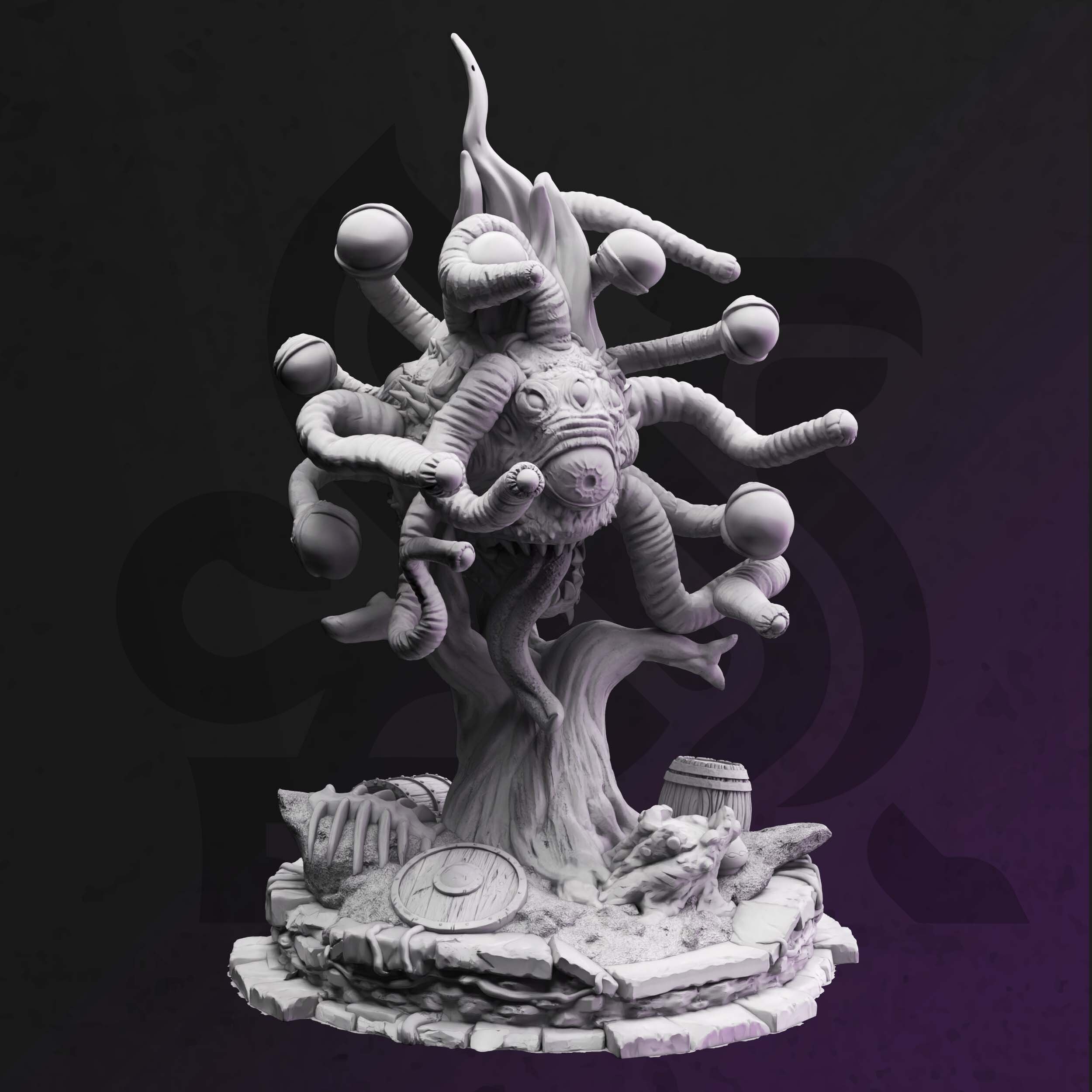 Beholder Monster Boss D&D Pathfinder Player NPC Dmstash Unpainted 3d ...