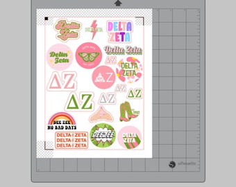 Delta Zeta Sorority Stickers - Etsy