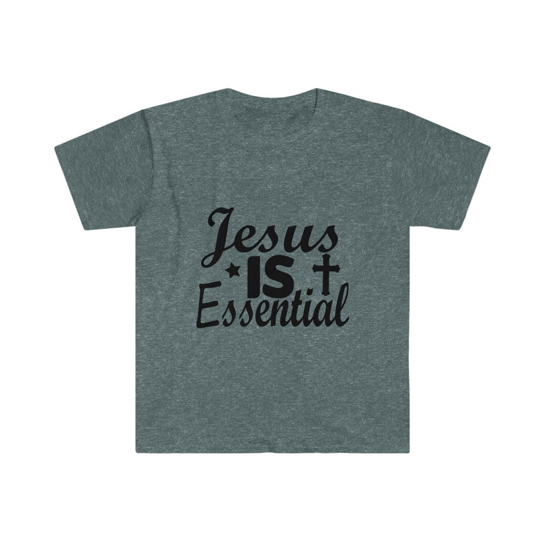 JESUS APPAREL, RELIGIOUS Apparel, Designer Jesus is Essential Ring Spun ...