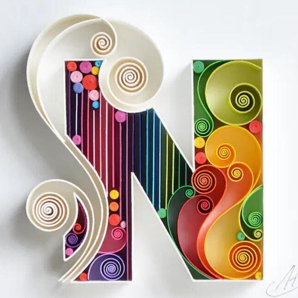 Paper Quilling Letter - Etsy