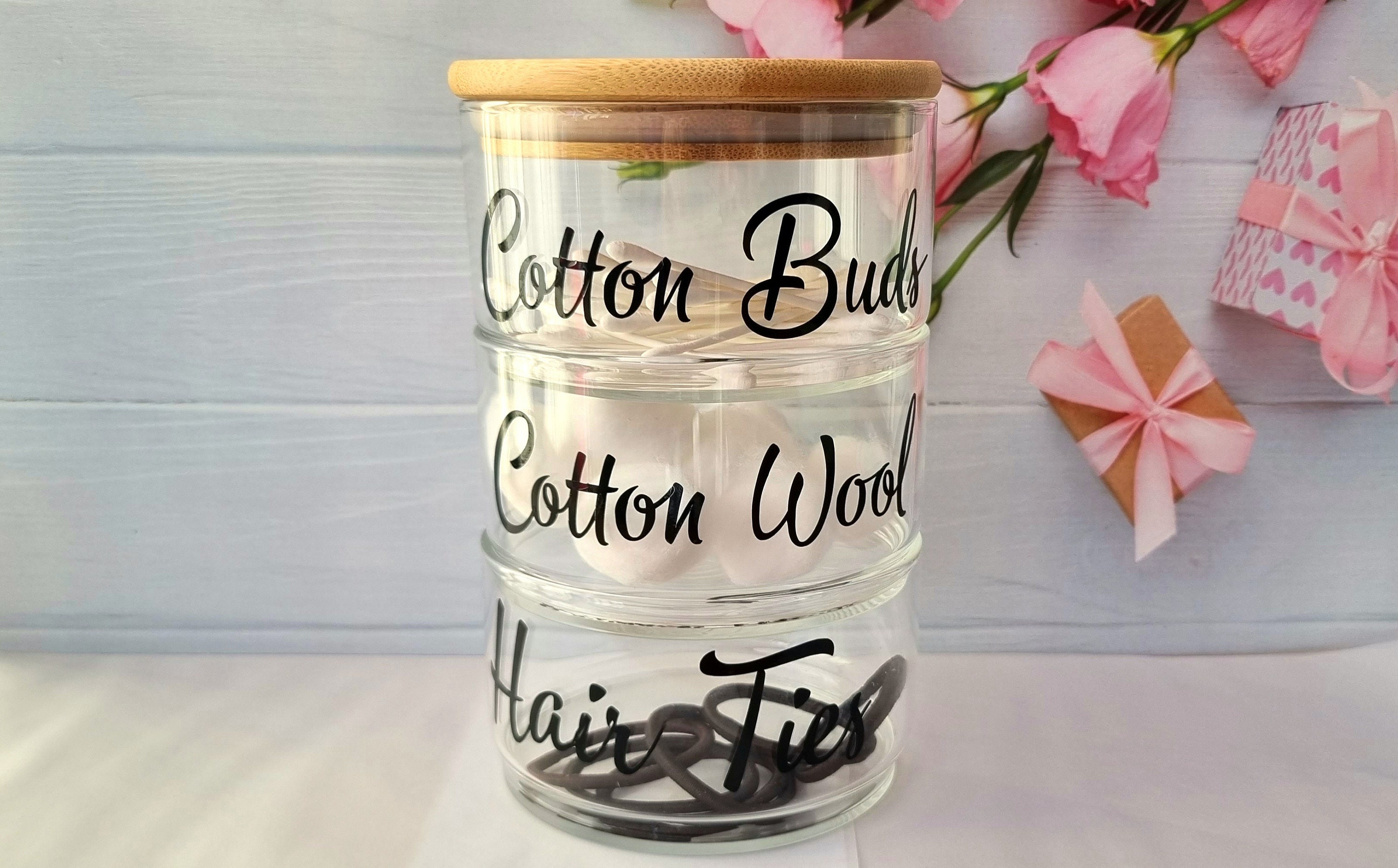 Stackable Glass Jars - Etsy