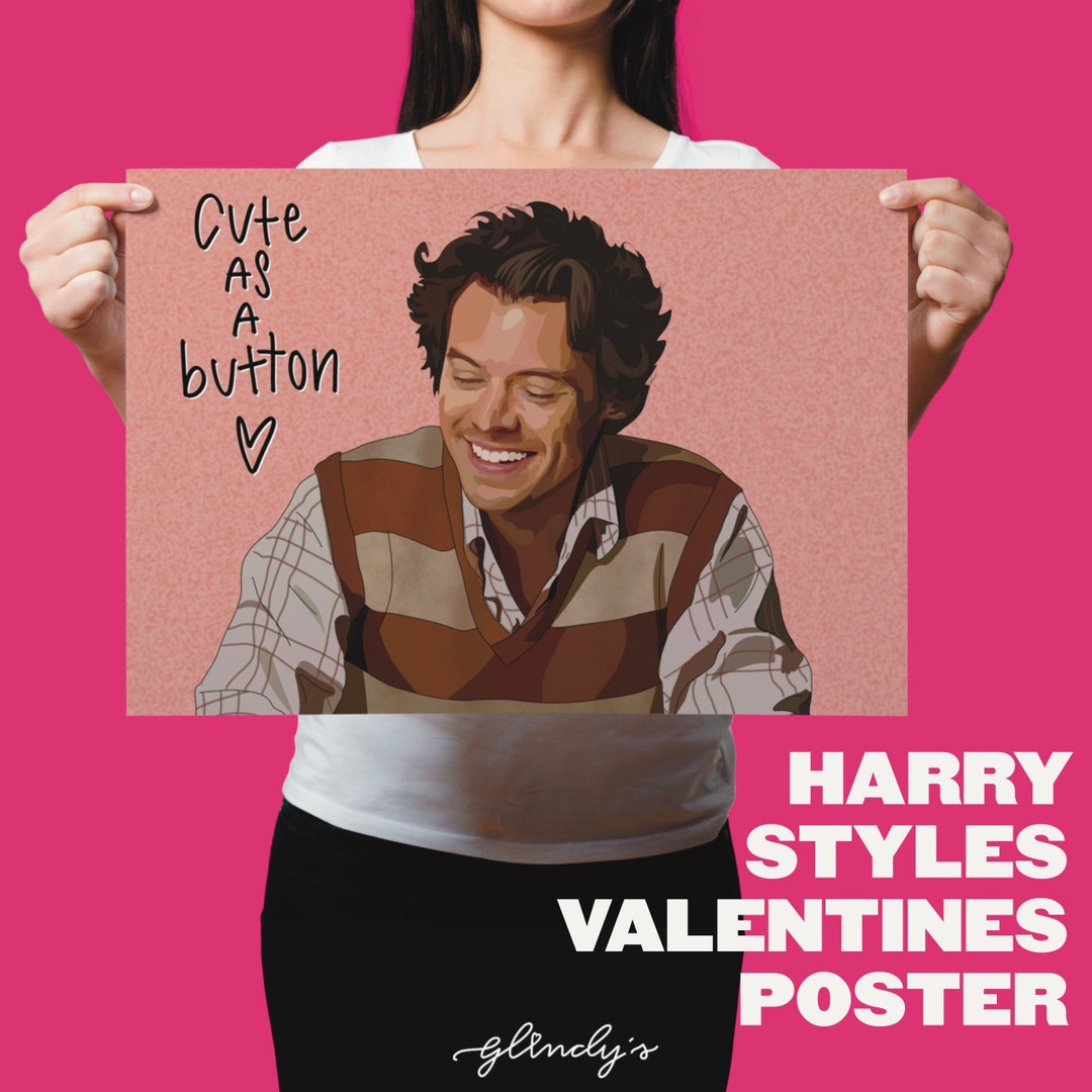 Harry Styles Poster, Cute as a Button A2/A3 - Etsy