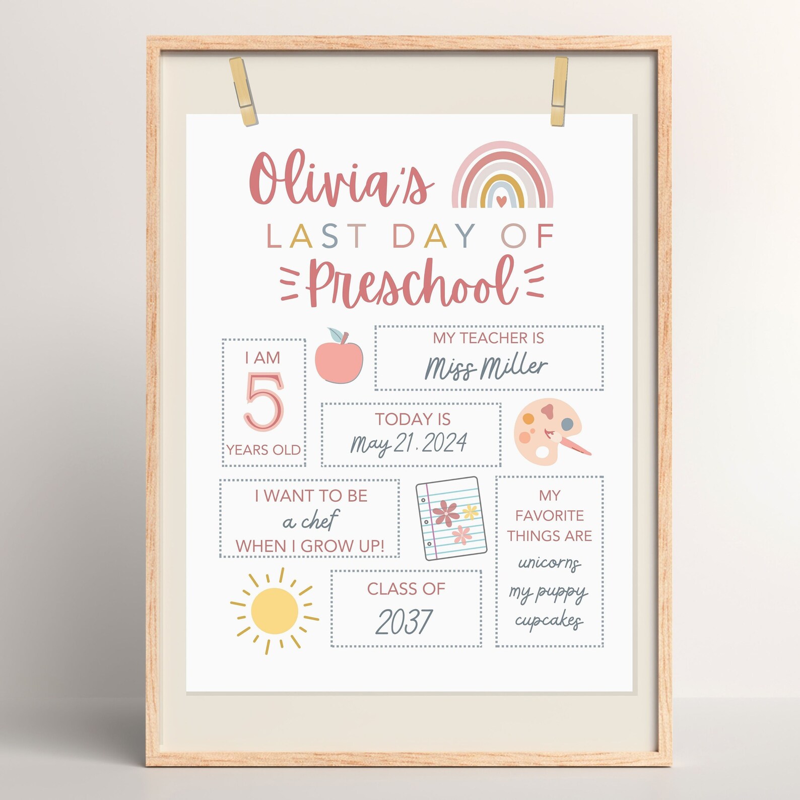 First Day of School Printable Back to School Sign Last Day of School ...