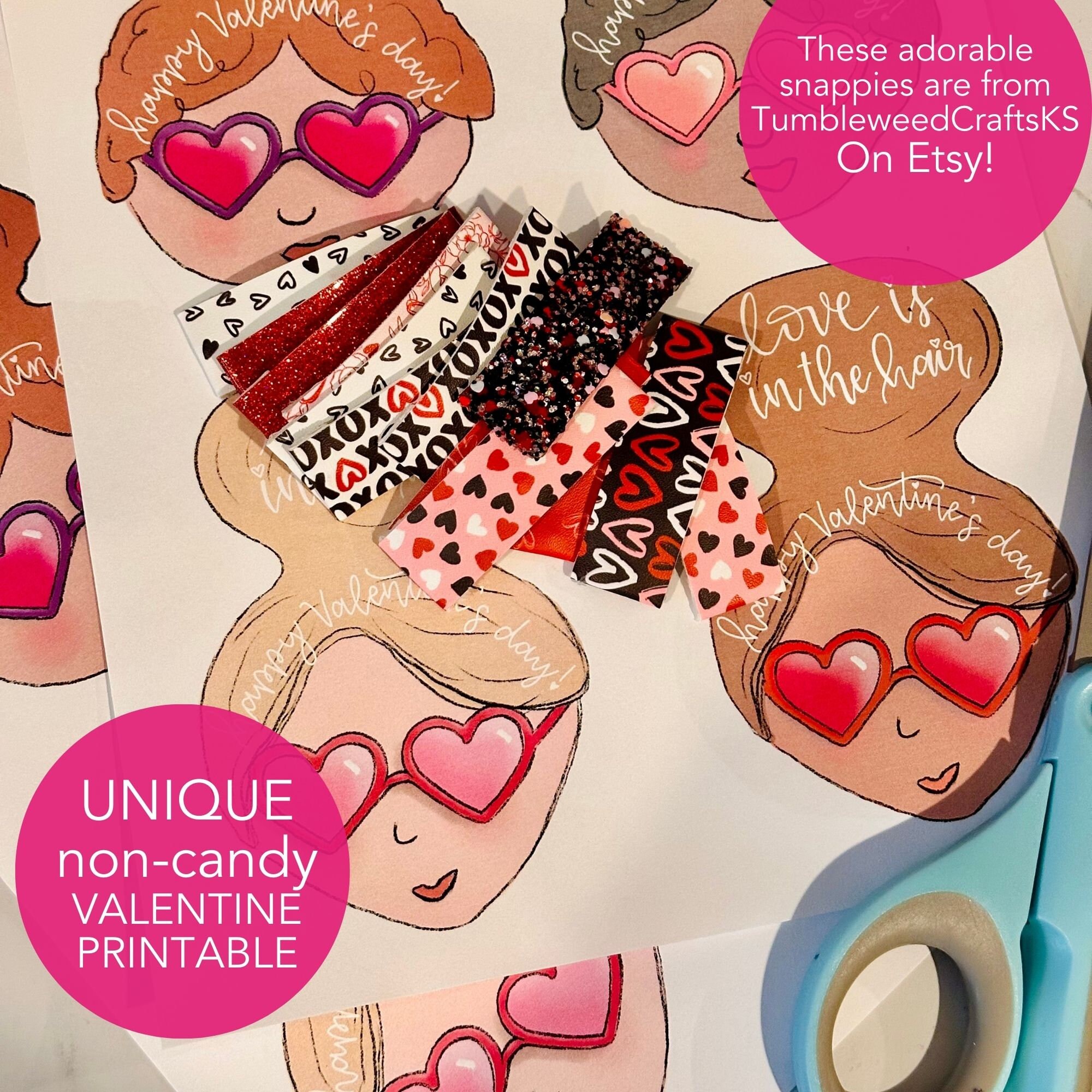 Printable Snappie Valentine Cards | DIY DIGITAL DOWNLOAD| Valentine's ...