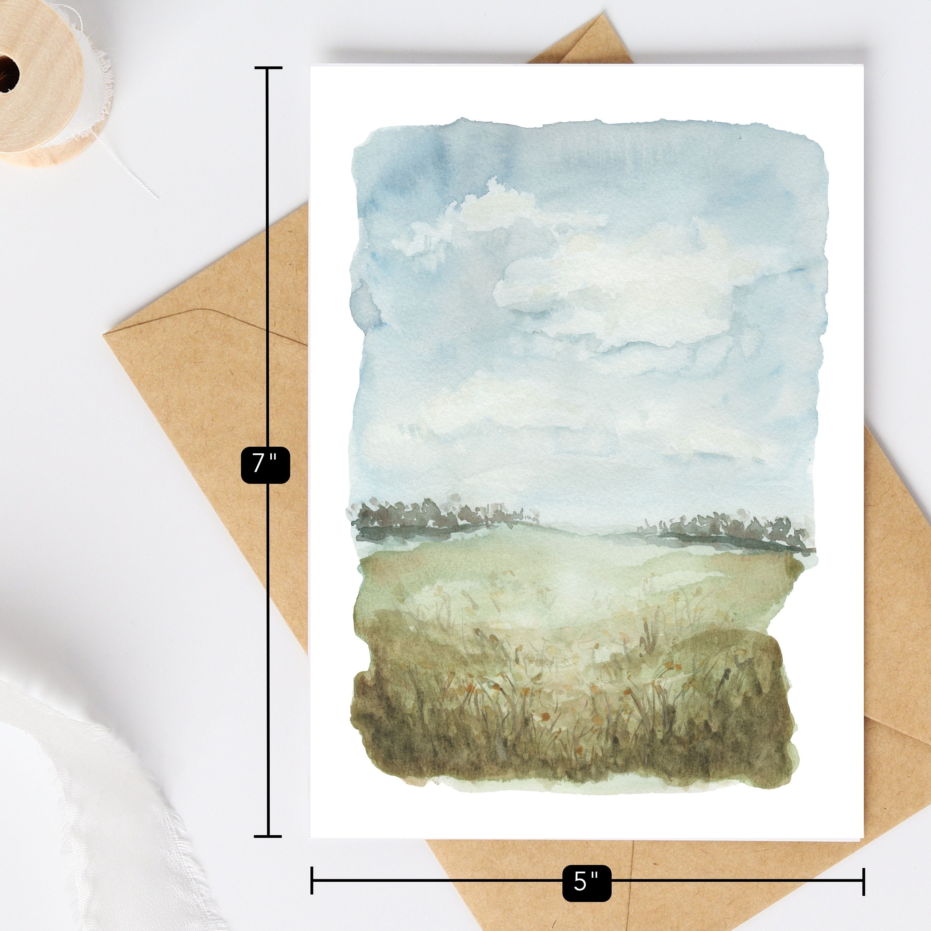 Printable Blank Minimalist Card | DIY DIGITAL DOWNLOAD| Digital ...