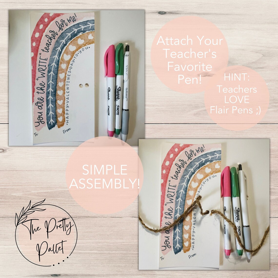 Printable Valentine Card | for Teacher | DIY DIGITAL DOWNLOAD ...