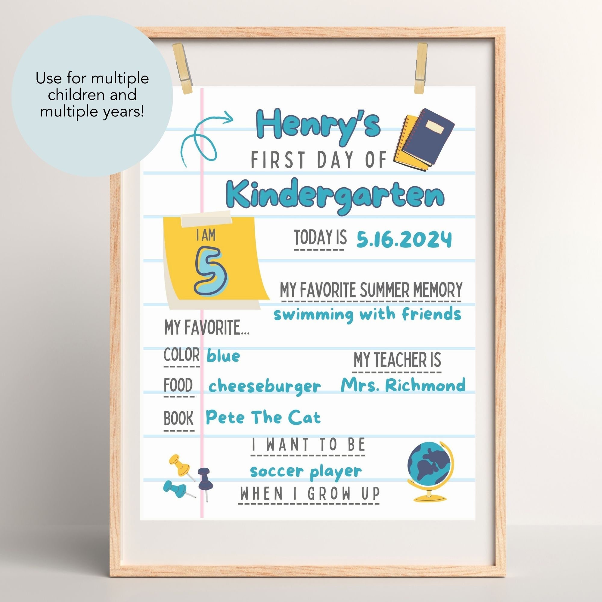 First Day of School Printable Back to School Sign Last Day of School ...