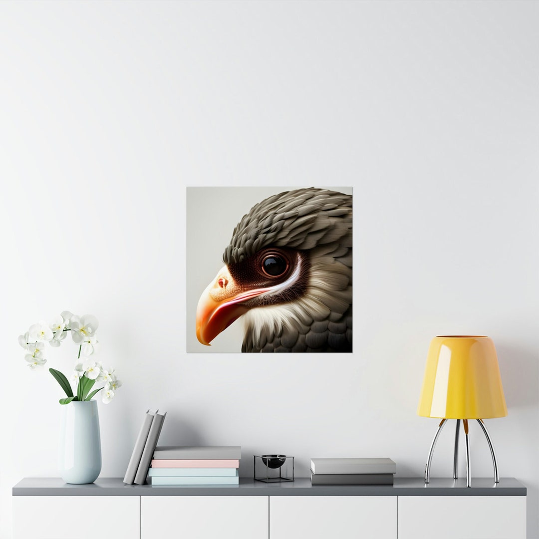 Exquisite Bird Portrait Wall Art Poster Gift for Birder Nature Lover ...