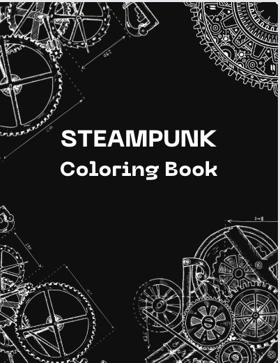 Printable Steampunk Coloring Book for Adults or Youth Instant Download ...