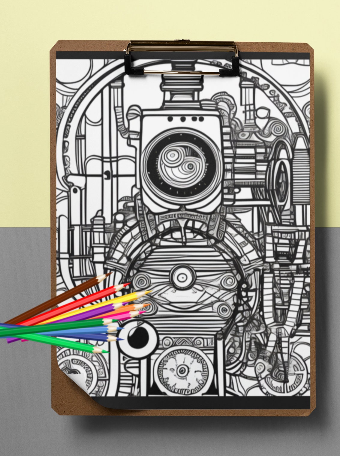 Printable Steampunk Coloring Book for Adults or Youth Instant Download ...