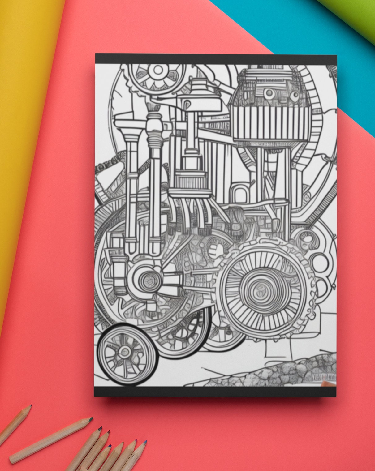 Printable Steampunk Coloring Book for Adults or Youth Instant Download ...