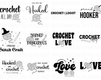 Crochet Svg, Crochet Bundle Svg, Heart Crochet, Hook Svg, Yarn Svg ...