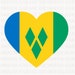 Saint Vincent Flag SVG PNG, Love Saint Vincent, Saint Vincent Svg ...