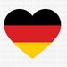 Germany Flag SVG PNG, Love Germany, Germany Svg, Germany Clipart ...