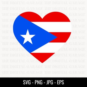 Puerto Rico Flag SVG PNG, Love Puerto Rico, Puerto Rico Svg, Puerto ...