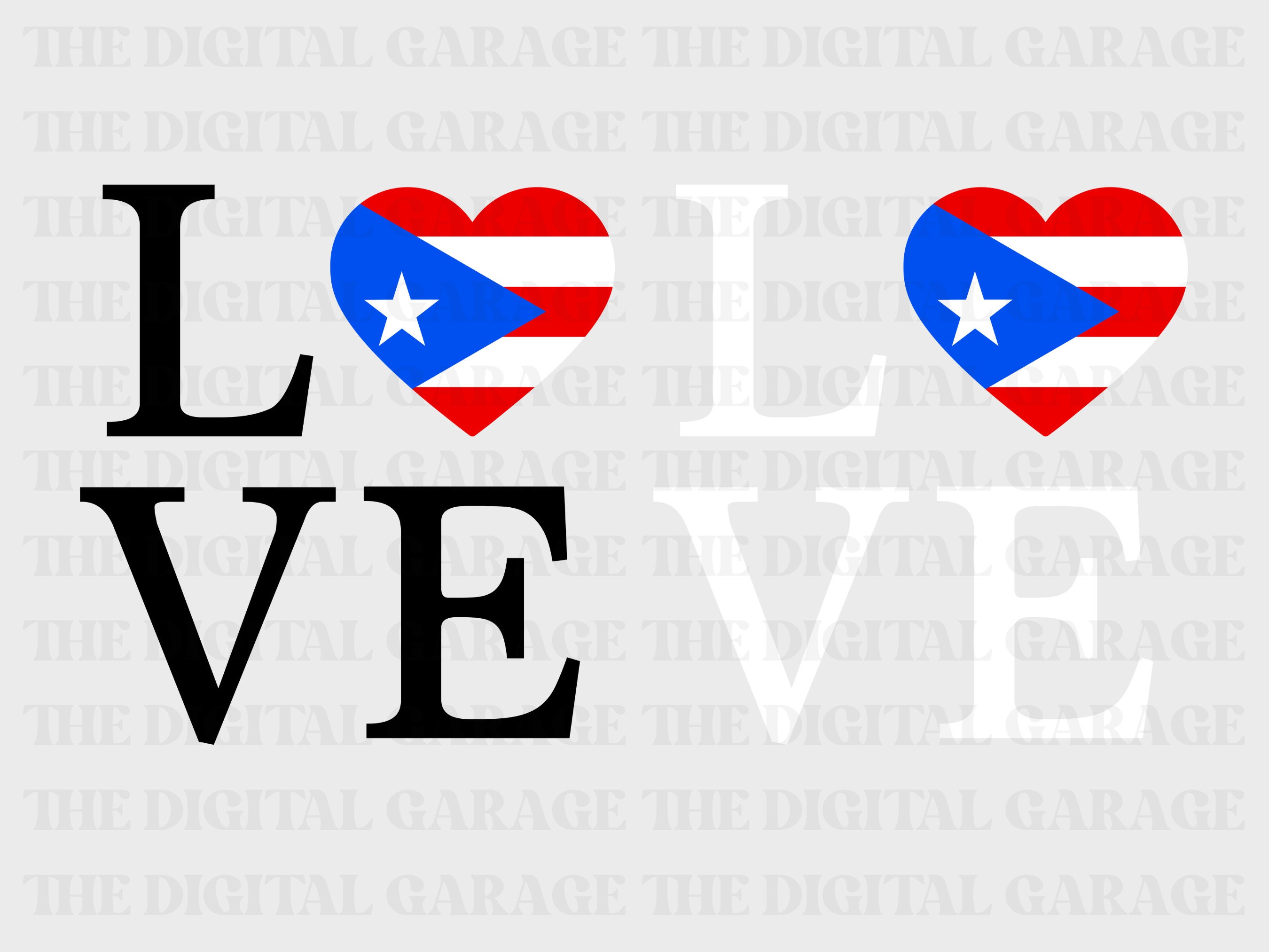 Puerto Rico Flag SVG PNG, Love Puerto Rico, Puerto Rico Svg, Puerto ...