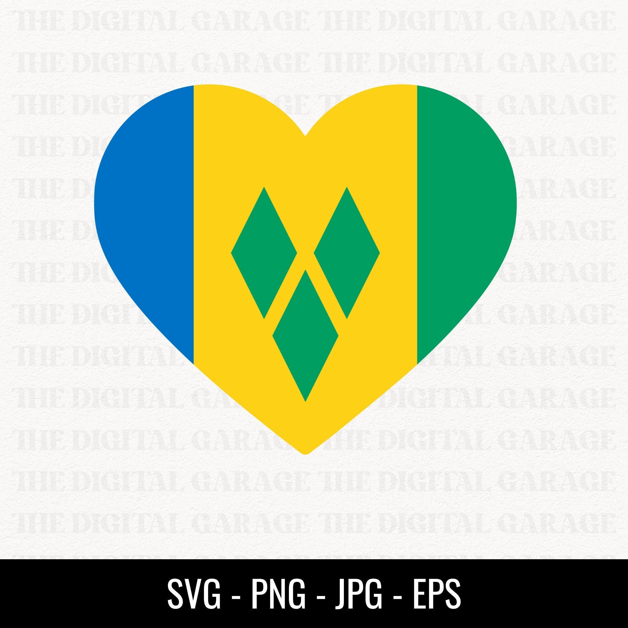 Saint Vincent Flag SVG PNG, Love Saint Vincent, Saint Vincent Svg ...
