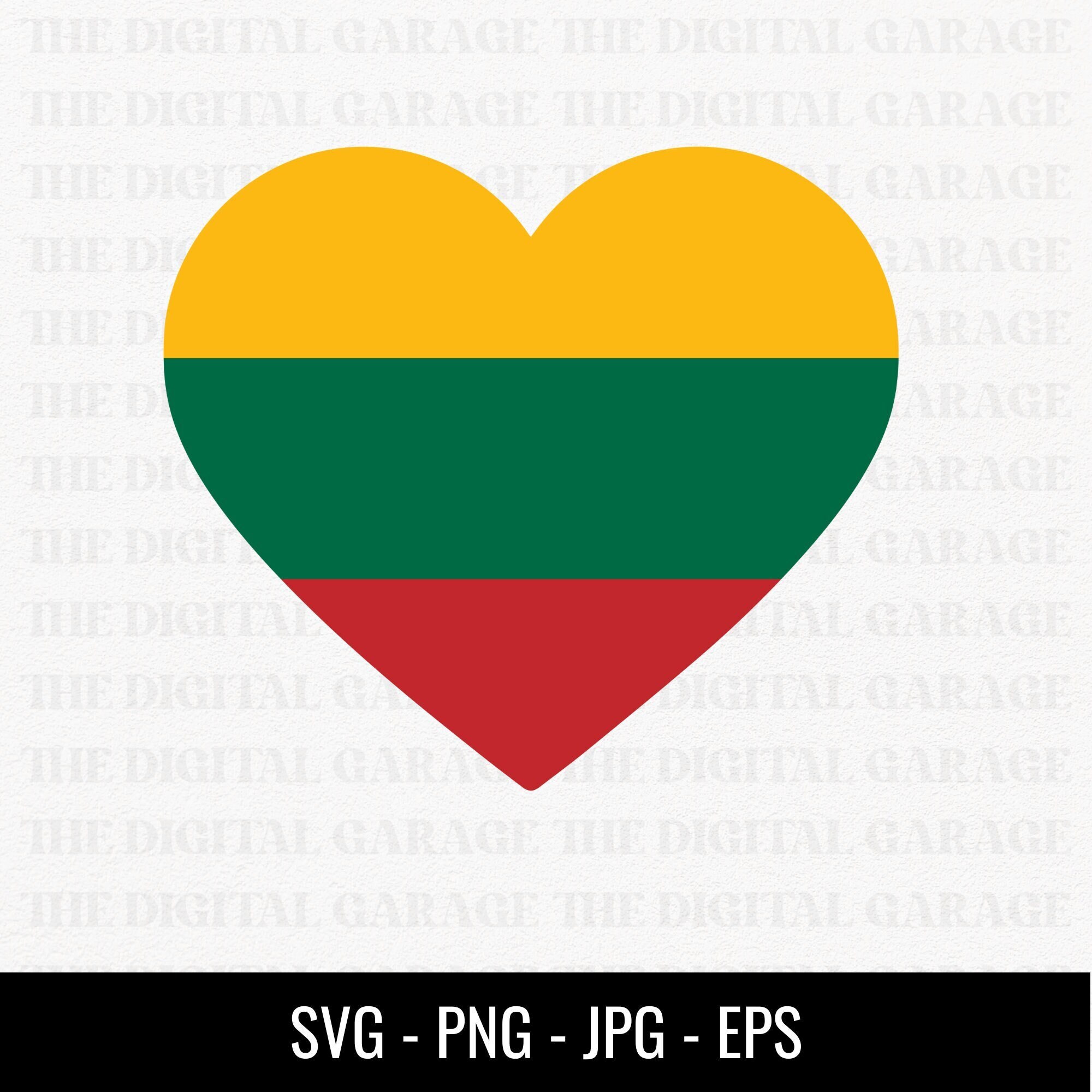 Lithuania Flag SVG PNG, Love Lithuania, Lithuania Svg, Lithuania ...