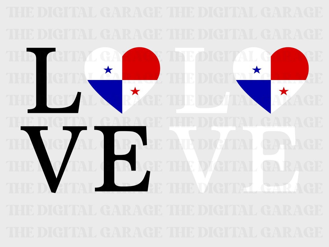Panama Flag SVG PNG, Love Panama, Panama Svg, Panama Clipart, Panama ...