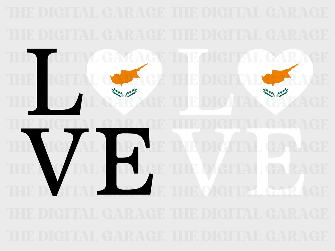 Cyprus Flag SVG PNG, Love Cyprus, Cyprus Svg, Cyprus Clipart, Cyprus ...