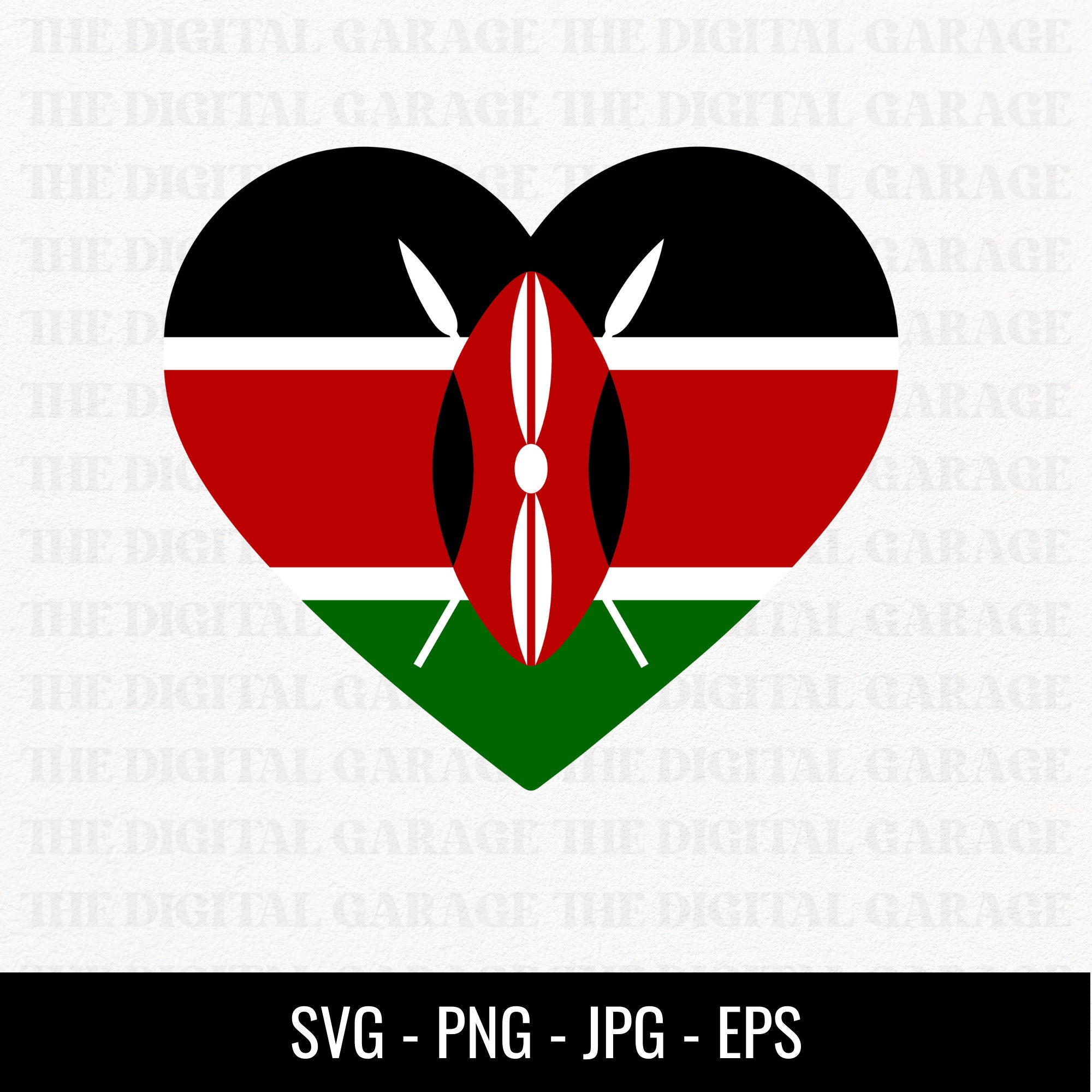 Kenya Flag SVG PNG, Love Kenya, Kenya Svg, Kenya Clipart, Kenya Png ...