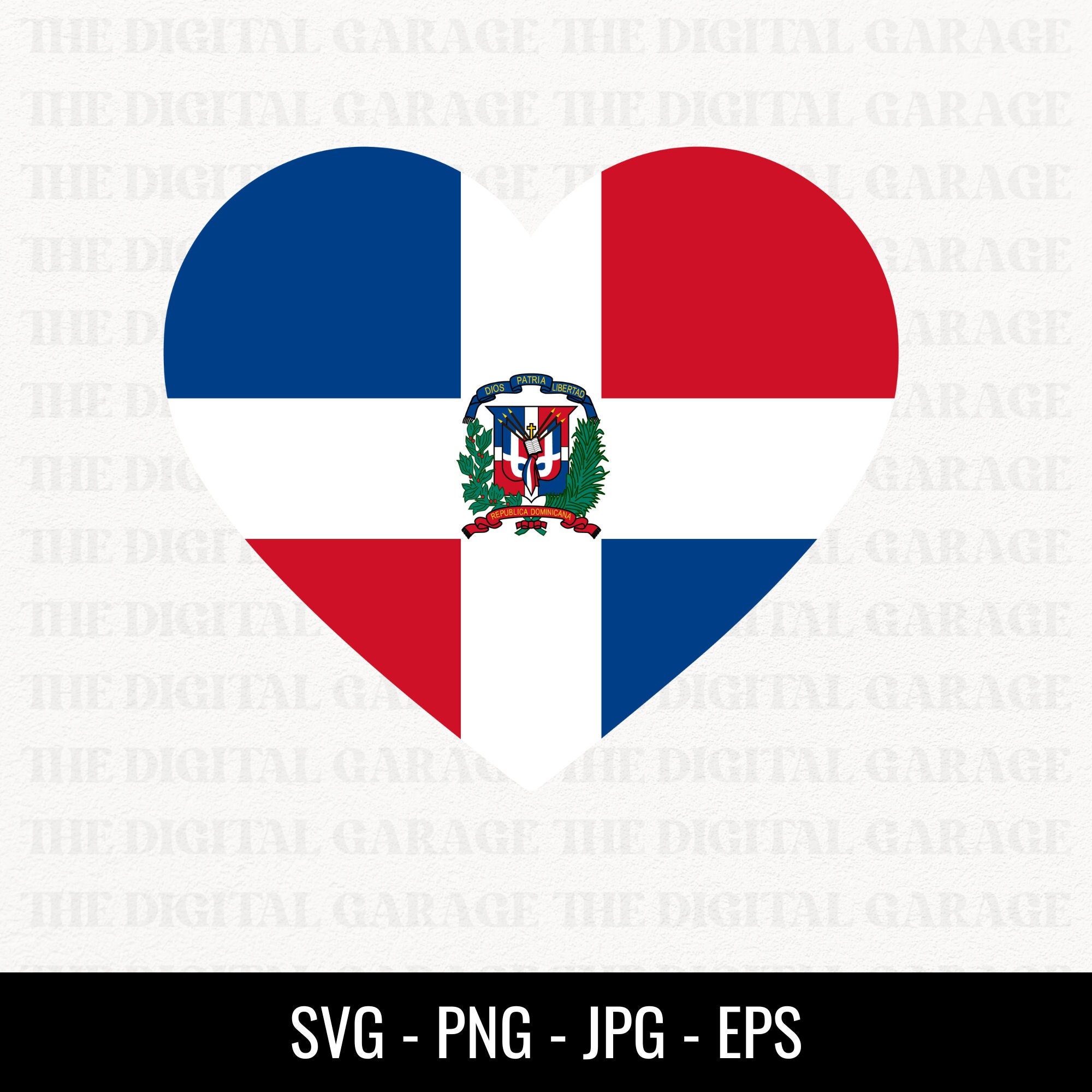 Dominican Republic Flag SVG PNG, Dominican Republic Svg, Dominican ...