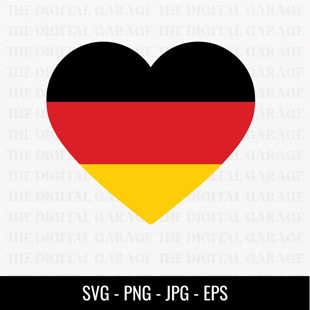 Germany Flag SVG PNG, Love Germany, Germany Svg, Germany Clipart ...