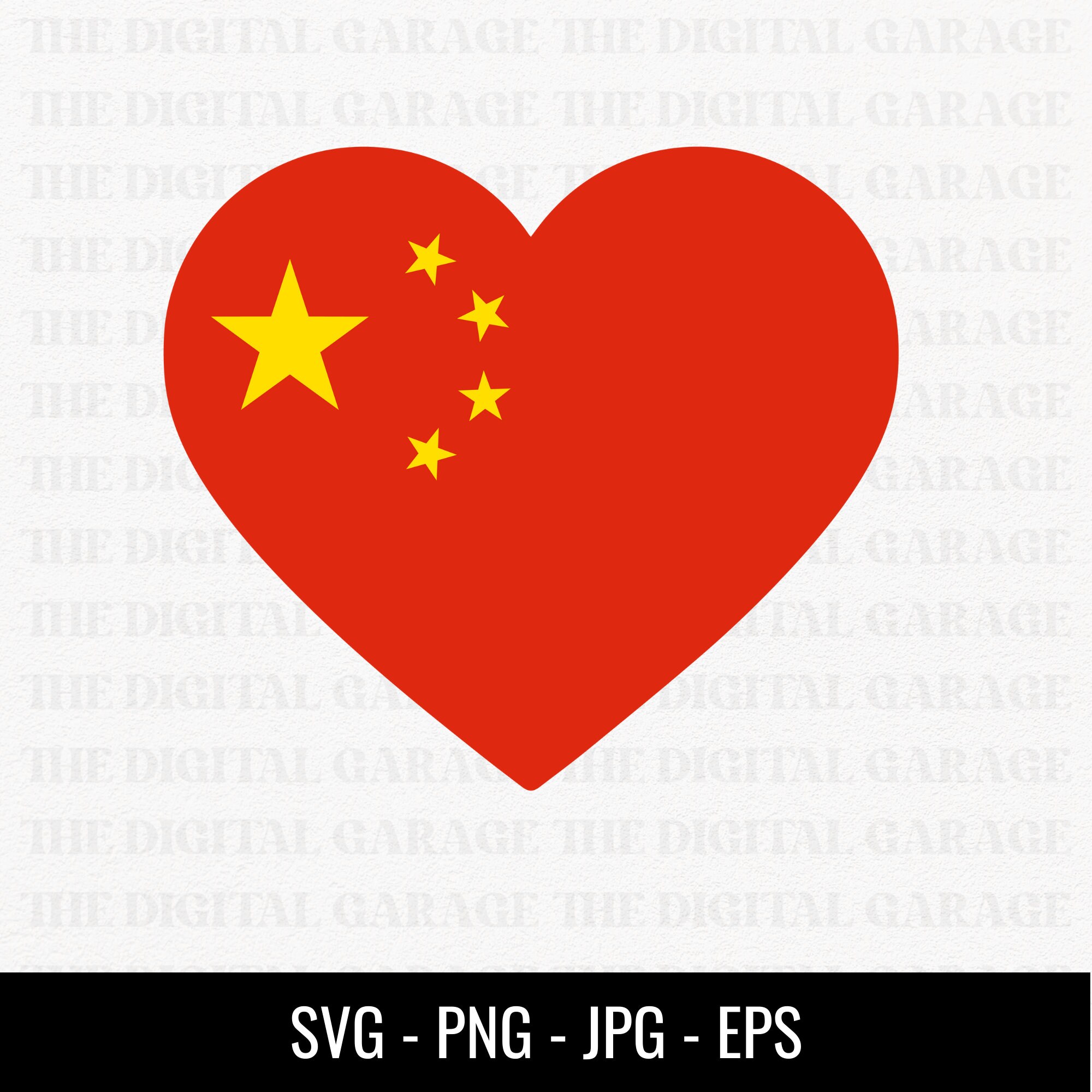 China Flag SVG PNG, Love China, China Svg, China Clipart, China Png ...