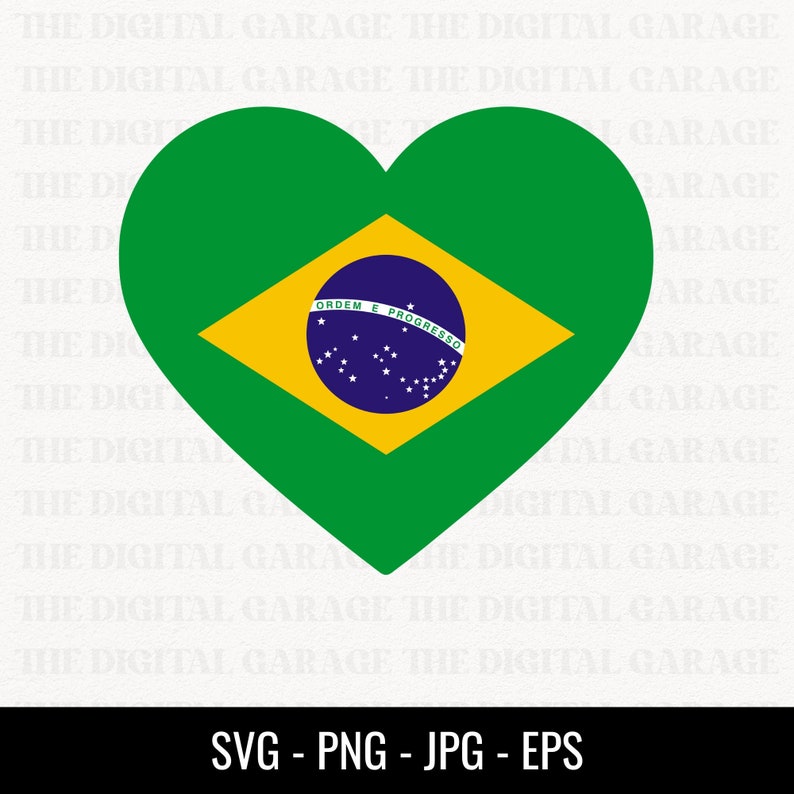 Brazil Flag SVG PNG Love Brazil Brazil Svg Brazil Clipart - Etsy