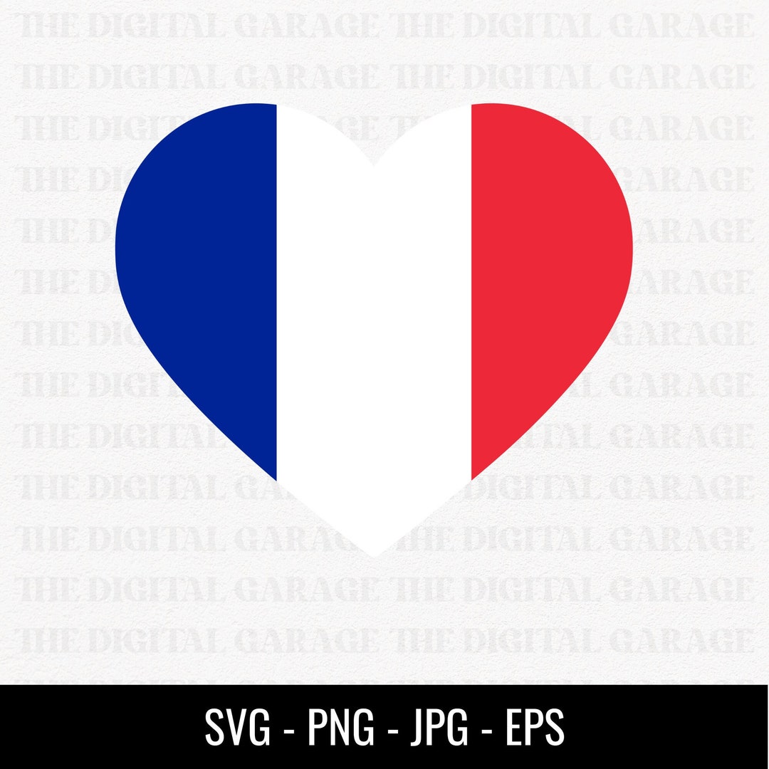 France Flag SVG PNG, Love France, France Svg, France Clipart, France ...
