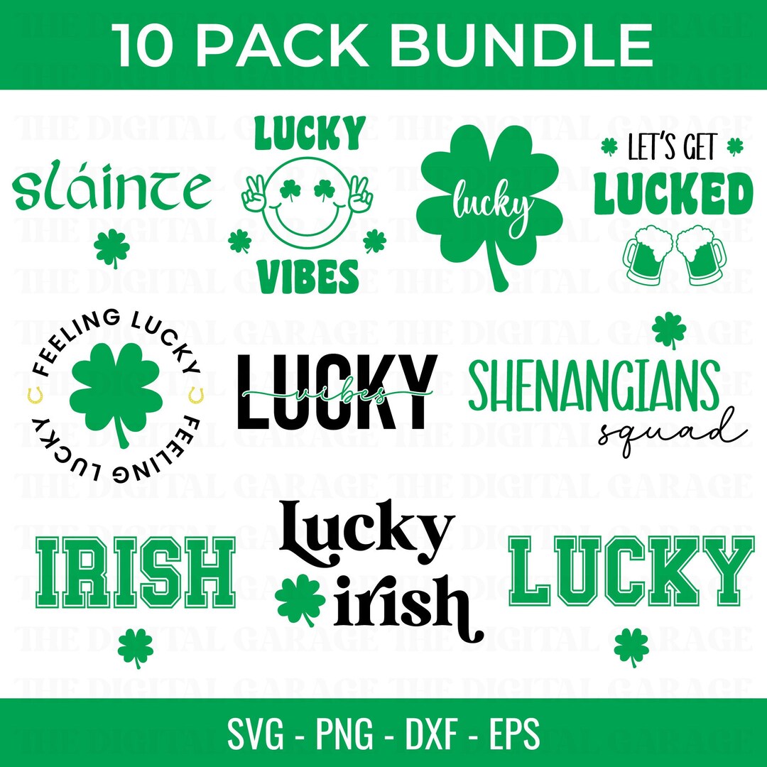 St Patricks Day Bundle SVG Sublimation, Saints Pattys Svg, Shamrock Png ...