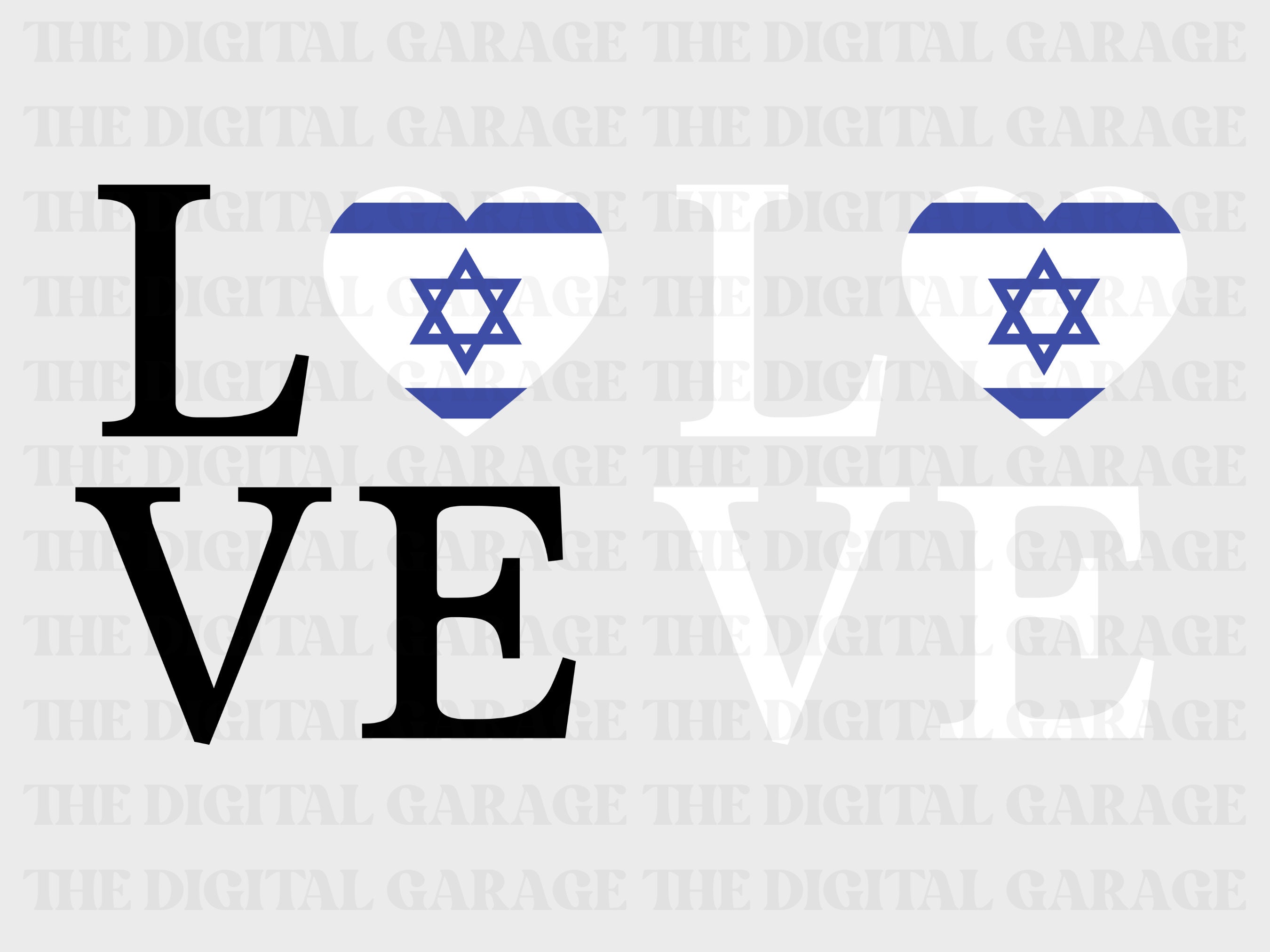 Israel Flag SVG PNG, Love Israel, Israel Svg, Israel Clipart, Israel ...