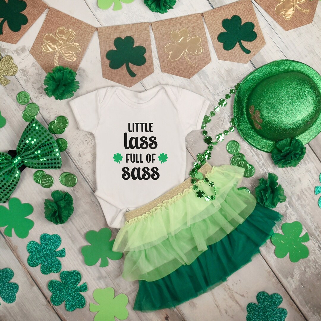 Little Lass Full of Sass SVG Sublimation, Saints Pattys Svg, Shamrock ...